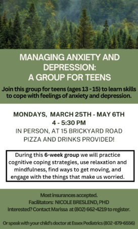 Therapy Groups | Essex Pediatrics