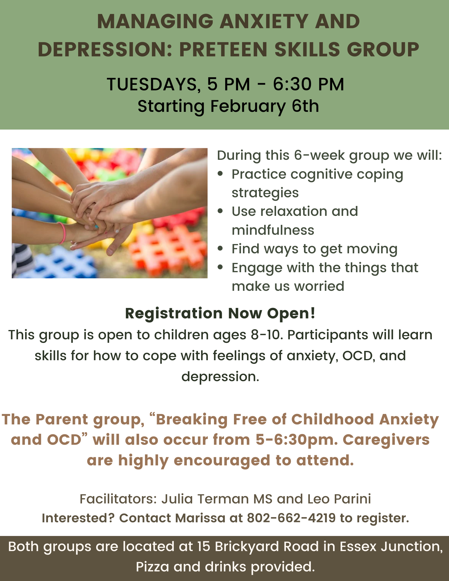 Therapy Groups | Essex Pediatrics