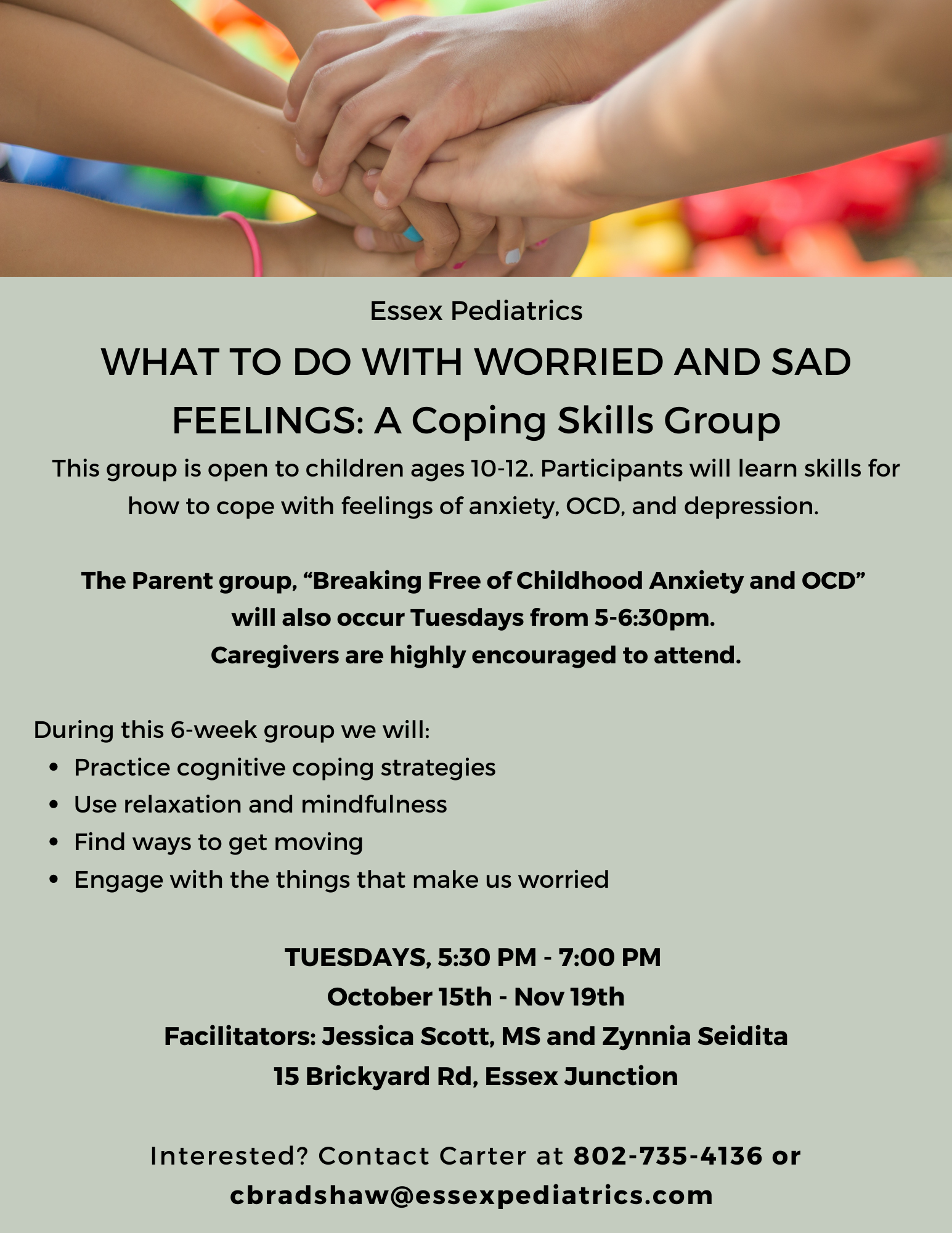 Therapy Groups | Essex Pediatrics